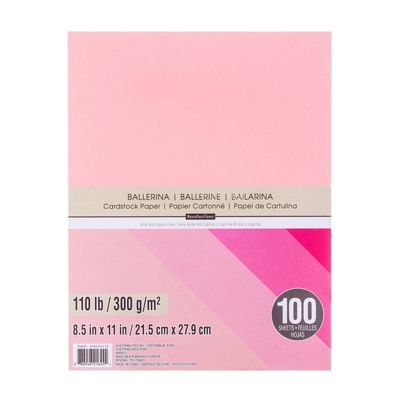 Recollections | Office | Ballerina Pink Cardstock Paper 67 Sheets 5 ...